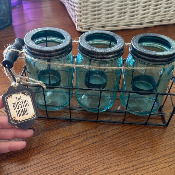 Home Essentials | Accents | Home Essentials Candle Mason Bar Decor ...